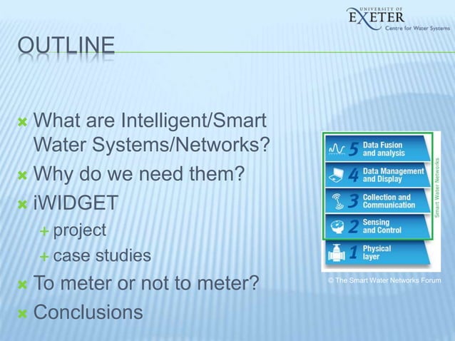 Intelligent / Smart Water Systems | PPTX