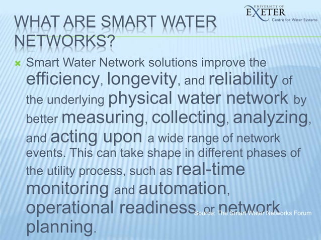 Intelligent / Smart Water Systems | PPTX