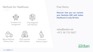 ERP for Healthcare - Oracle NetSuite | PPT