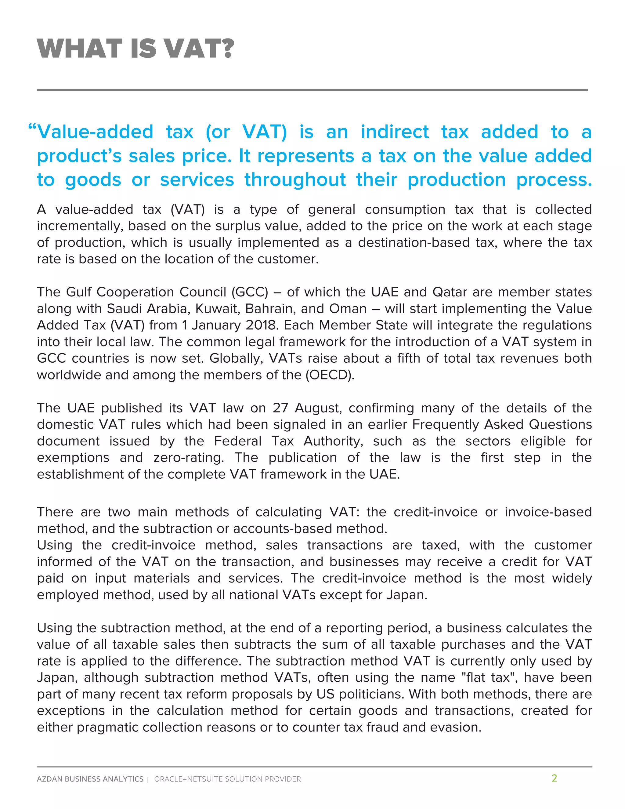 VAT implementation in GCC countries | PDF | Business Accounting ...