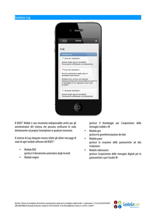 Scheda Tecnica BSDS Mobile | PDF