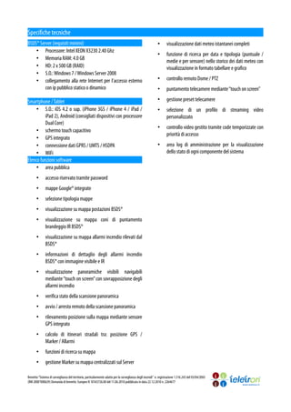 Scheda Tecnica BSDS Mobile | PDF