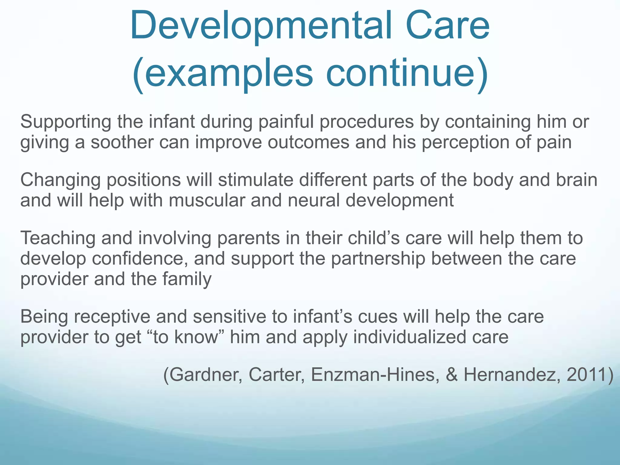 Developmentally Supportive Care | PPTX