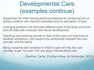 Developmentally Supportive Care | PPTX