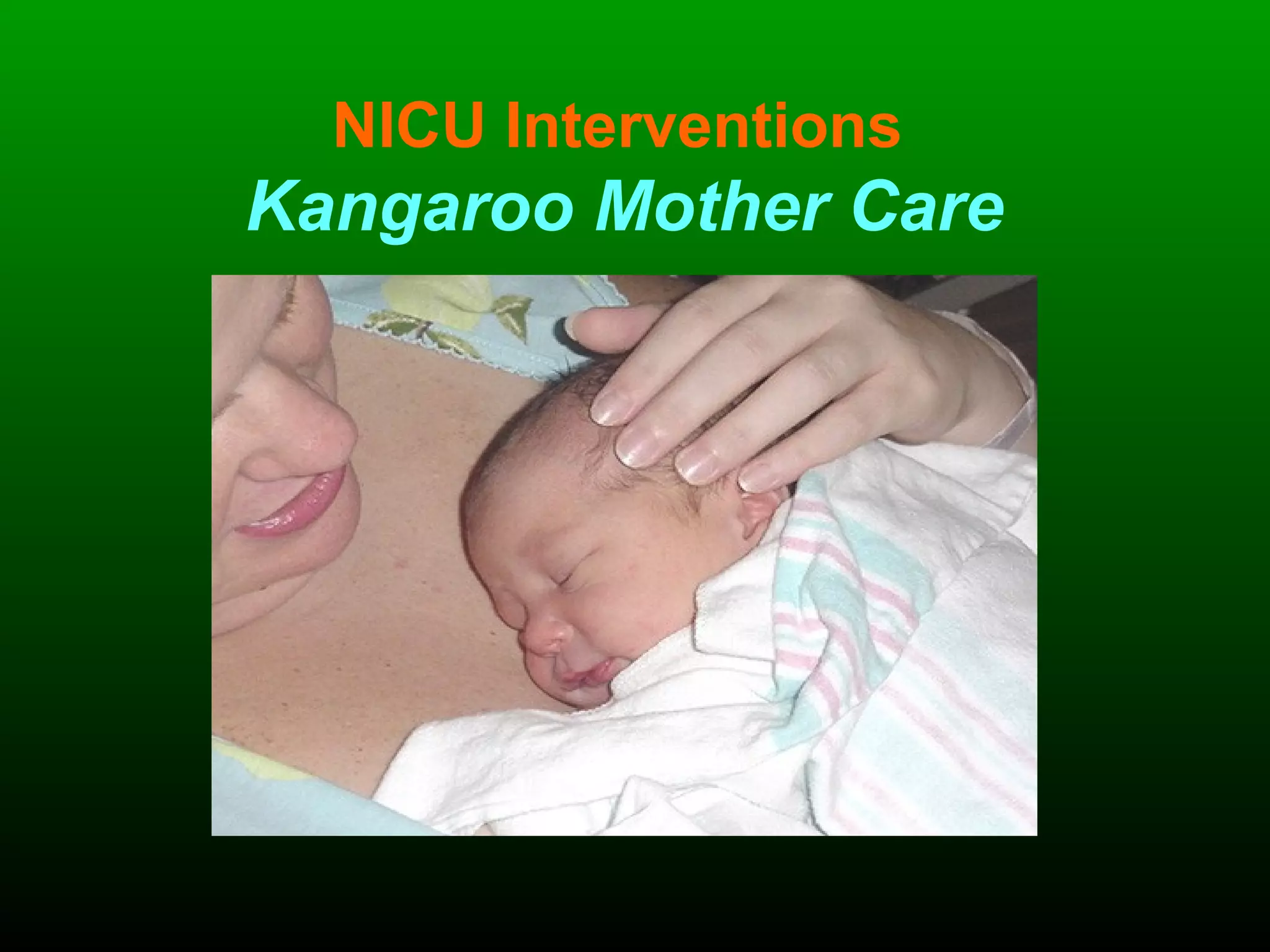 Developmentally supportive neonatal care | PPT