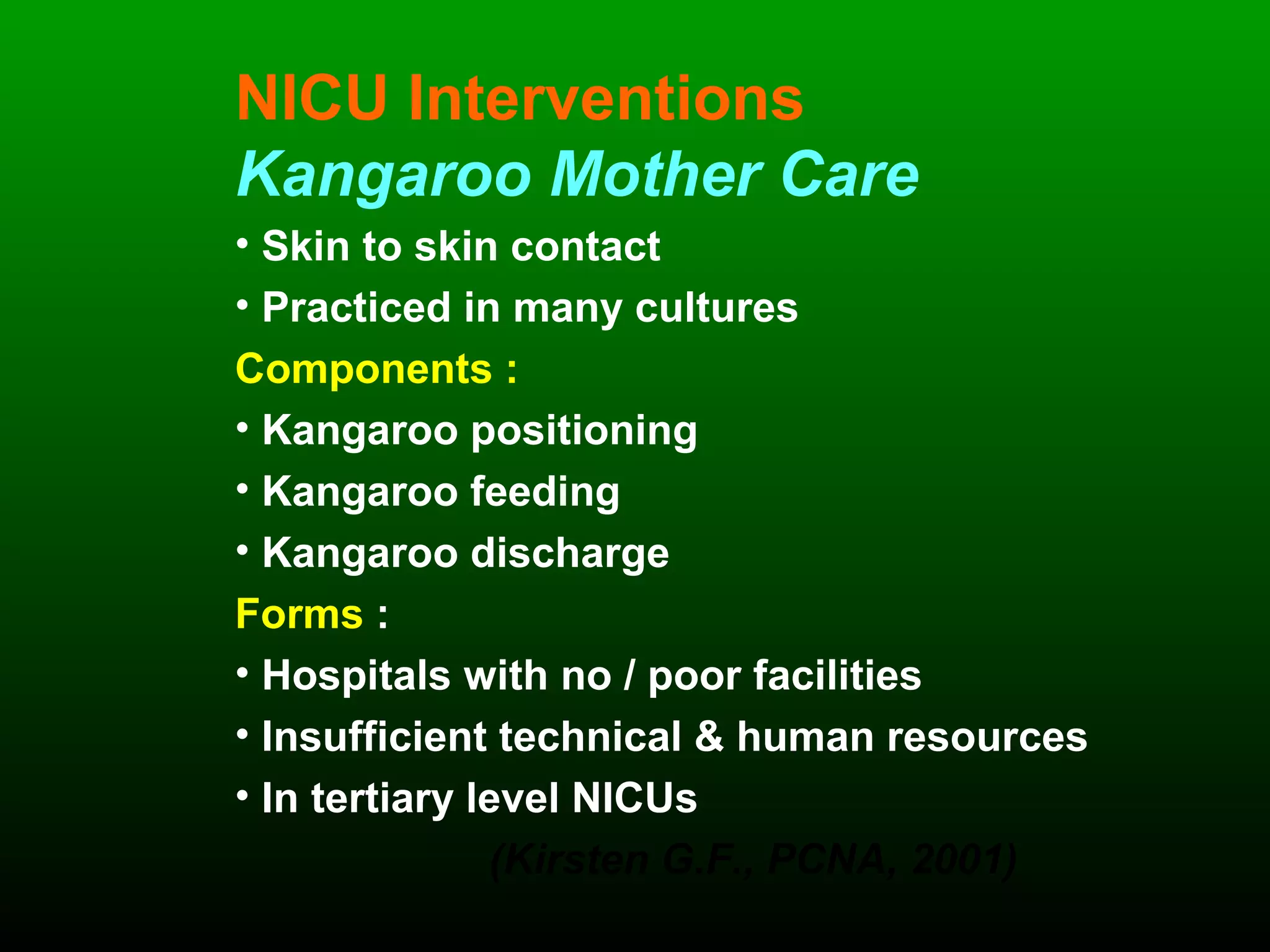 Developmentally supportive neonatal care | PPT