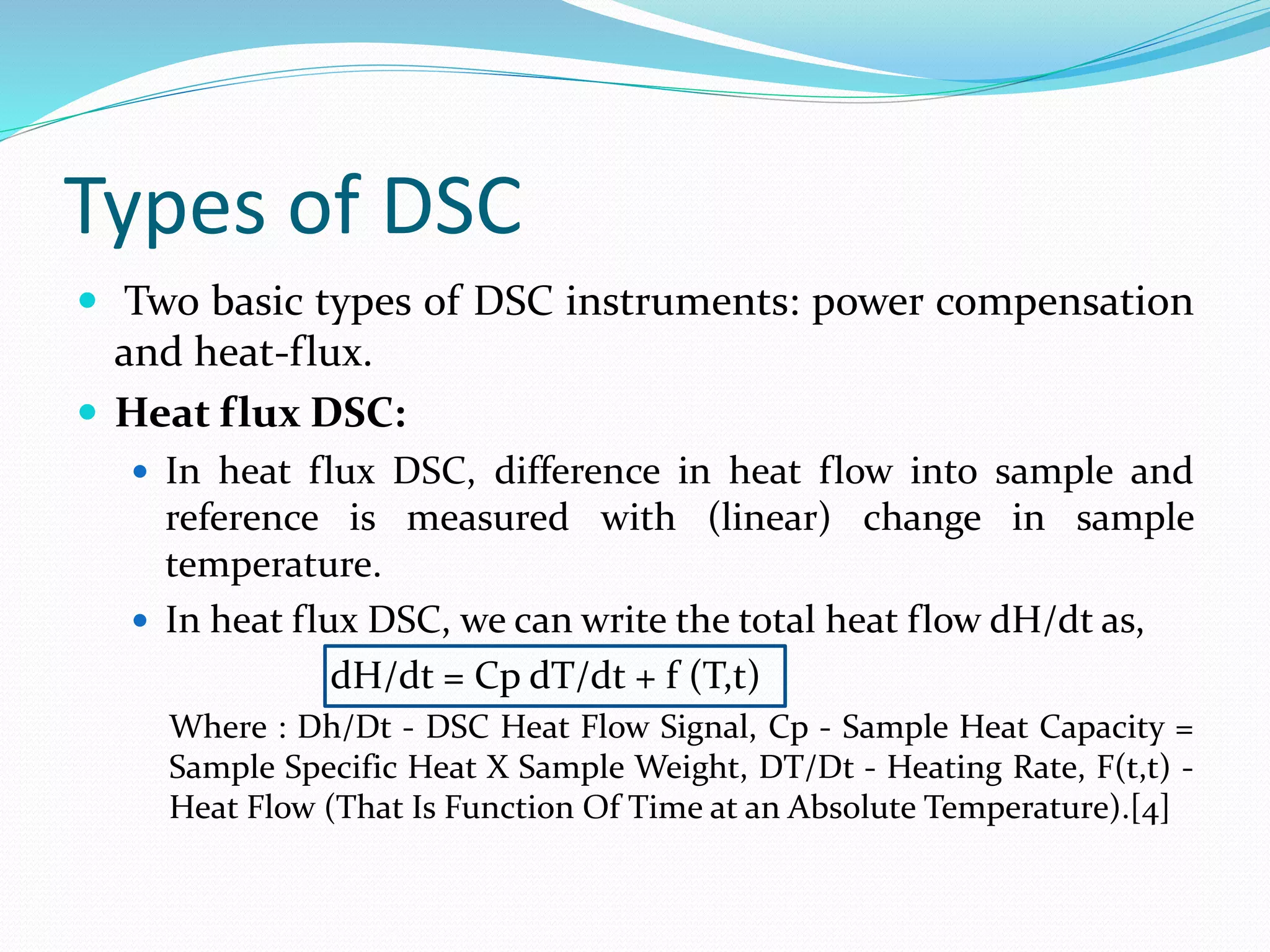 Differential Scanning Calorimetry (DSC) | PPTX