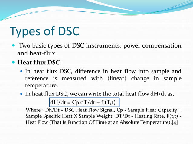 Differential Scanning Calorimetry (DSC) | PPTX | Chemistry | Science