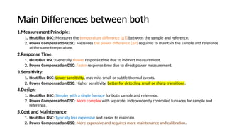 DSC diffraction scattering pattern for characterisation | PPTX
