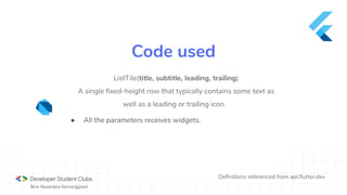 Flutter Dev 2019 | PPT