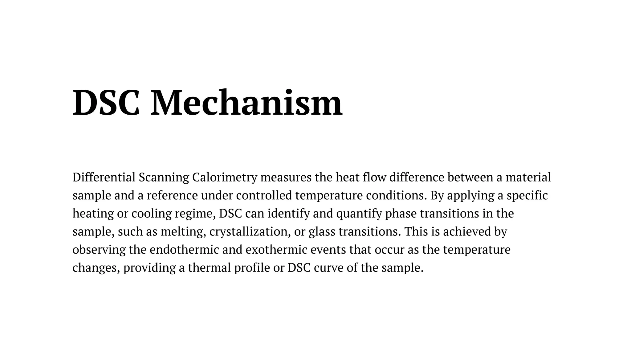Differential Scanning Calorimetry ( DSC ) | PDF