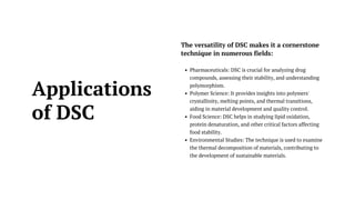 Differential Scanning Calorimetry ( DSC ) | PDF