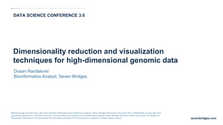 Dimensionality reduction and visualization techniques for high ...