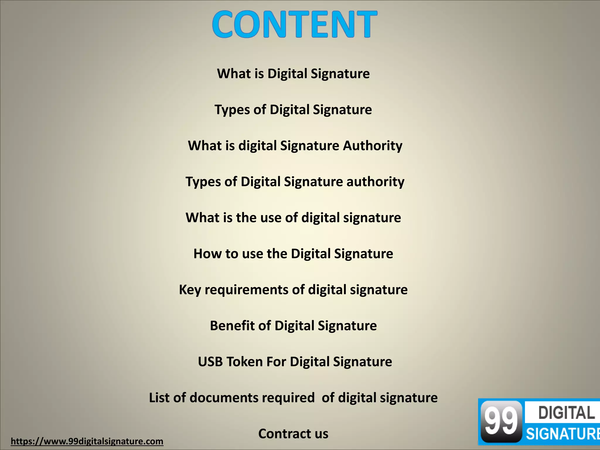 Digital Signature in Delhi | PPT