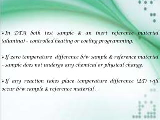 DSC and DTA | PPTX