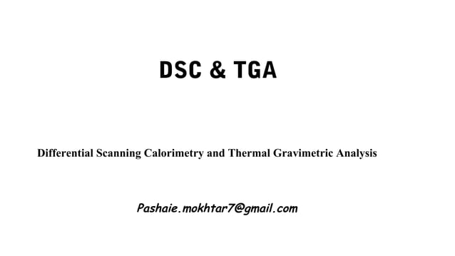 DSC & TGA | PPT