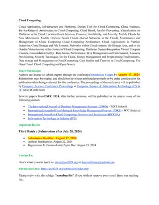 5th International Conference on Data Science and Cloud Computing (DSCC ...
