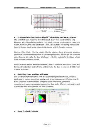 Desktop Spectrophotometer | PDF