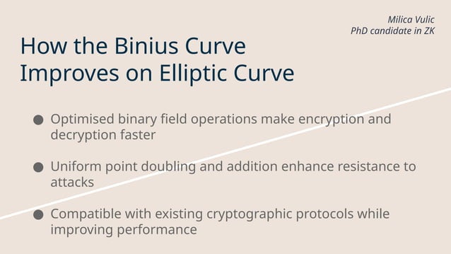 [DSC Europe 24] Milica Vulic - Binius Curve in ZK.pptx