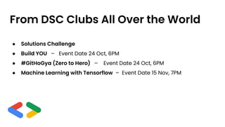 DSC GCOE, Nagpur intro session | PPT