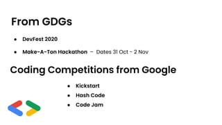 DSC GCOE, Nagpur intro session | PPT