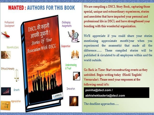 DSCL Story Book | PPT