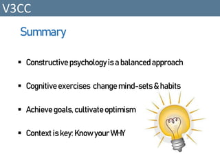 Constructive Psychology: building a mindset that encourages growth ...