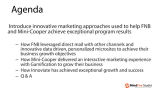 How Mini-Cooper and First National Bank Launched Innovative Campaigns ...