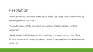 differential scanning calorimetry parameters | PPTX