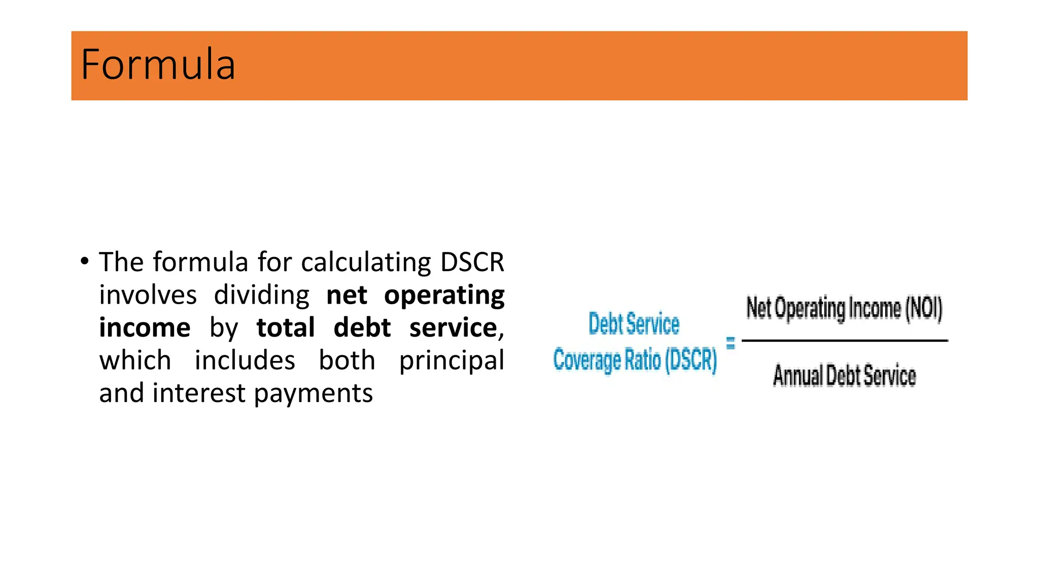 Debt Service Coverage Ration - Meaning, understanding the DSCR | PDF