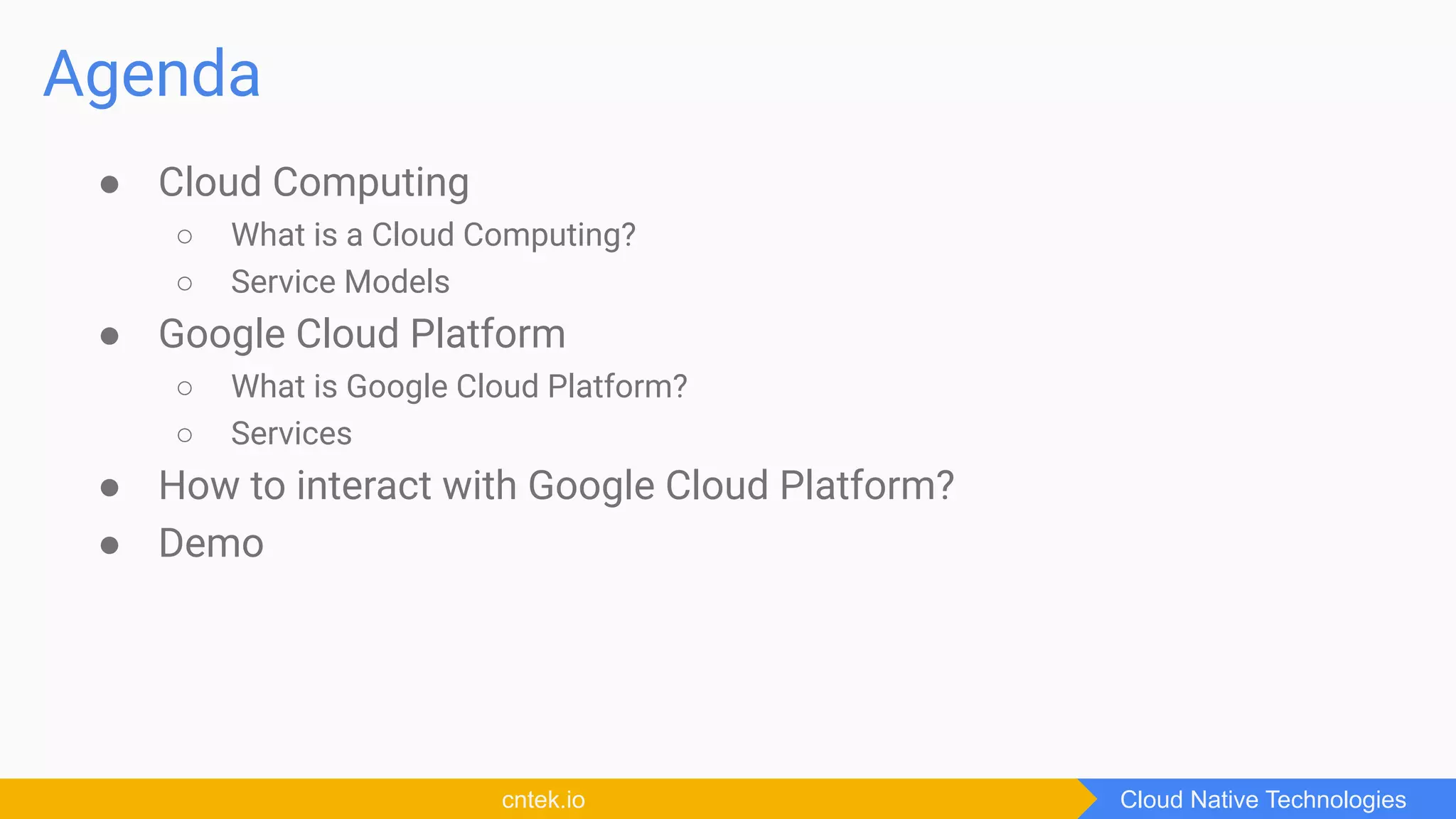Introduction to Google Cloud Platform | PPT