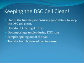 diffrential scanning calorimetry is a barnch of analytical chemistry | PPT