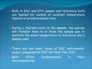 diffrential scanning calorimetry is a barnch of analytical chemistry | PPT
