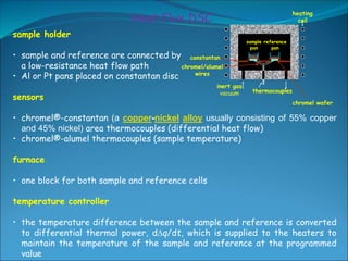 diffrential scanning calorimetry is a barnch of analytical chemistry | PPT