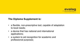 Diploma Supplement - Current Status: Germany, Russia and Albania | PDF