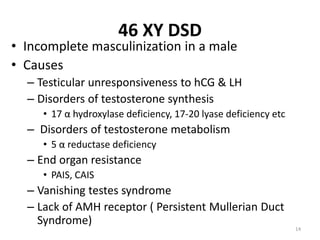 Approach to DSD (Ambiguous genitalia) | PPTX