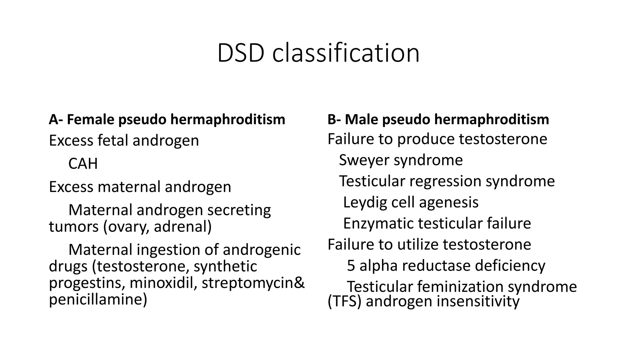 DSD (Disorders of sexual development), Intersex.pptx