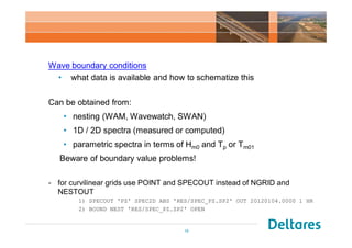 DSD-INT - SWAN Advanced Course - 02 - Setting up a SWAN computation | PDF