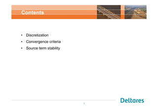 DSD-INT - SWAN Advanced Course - 04 - Numerics in SWAN | PDF