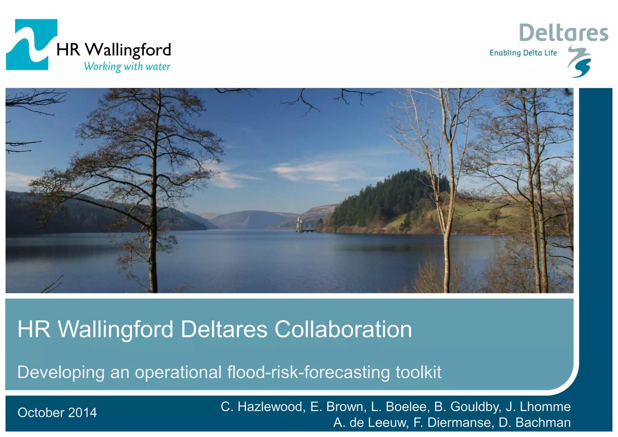 DSD-INT 2014 - Delft-FEWS Users Meeting - Floodrisk management & Delft ...