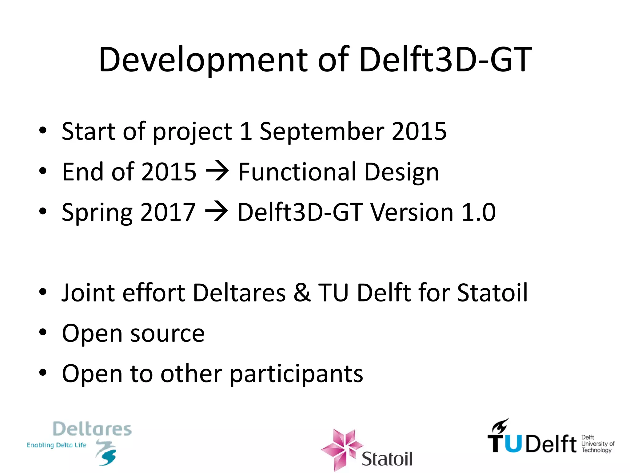 DSD-INT 2015 - Overview of development and plans - Dirk-jan Walstra | PDF