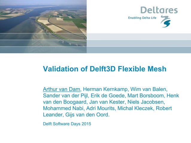 DSD-INT 2015 - validation of delft3 d fm - van dam | PDF | Physics ...