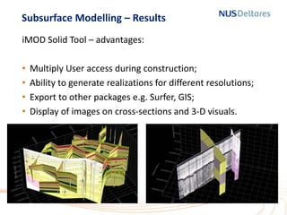 DSD-INT 2016 Subsurface modelling in iMOD - Jurong Island, Singapore - Vermeulen | PDF