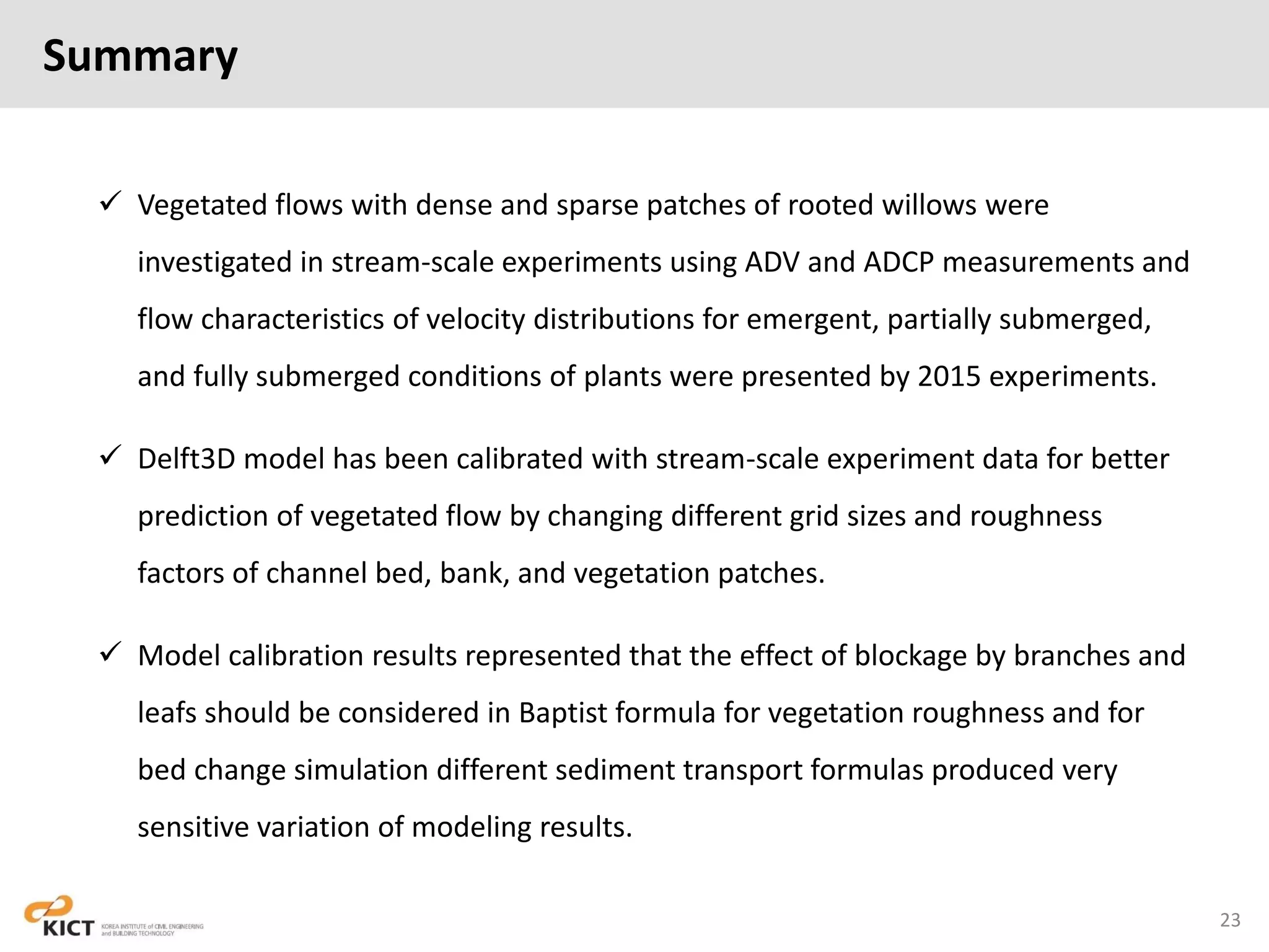 DSD-INT 2017 Vegetated Flow Simulation using Delft3D for a Large-scale ...