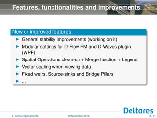 DSD-INT 2018 Delft3D Flexible Mesh status and features - Kleczek | PPT