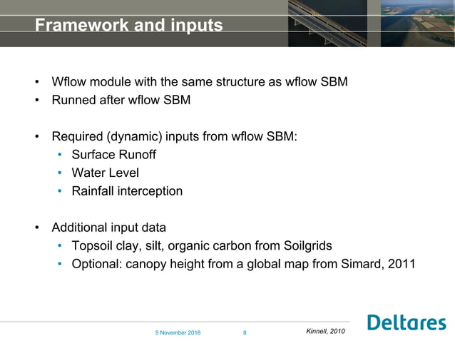 DSD-INT 2018 Catchment scale modelling of sediment dynamics using wflow ...