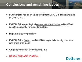 DSD-INT 2018 Implementation and verification of 2D coastal morphodynamic module in Delft3D FM ...