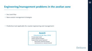 DSD-INT 2019 AeoLiS - towards an engineering tool for aeolian sediment ...