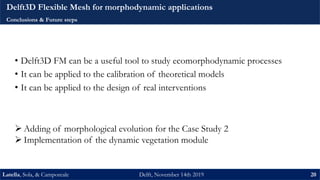 DSD-INT 2019 Ecomorphodynamic applications of Delft3D Flexible Mesh - Latella | PDF