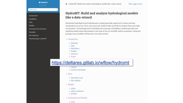 DSD-INT 2020 BlueEarth Engine - hydroMT - model builder framework | PPT